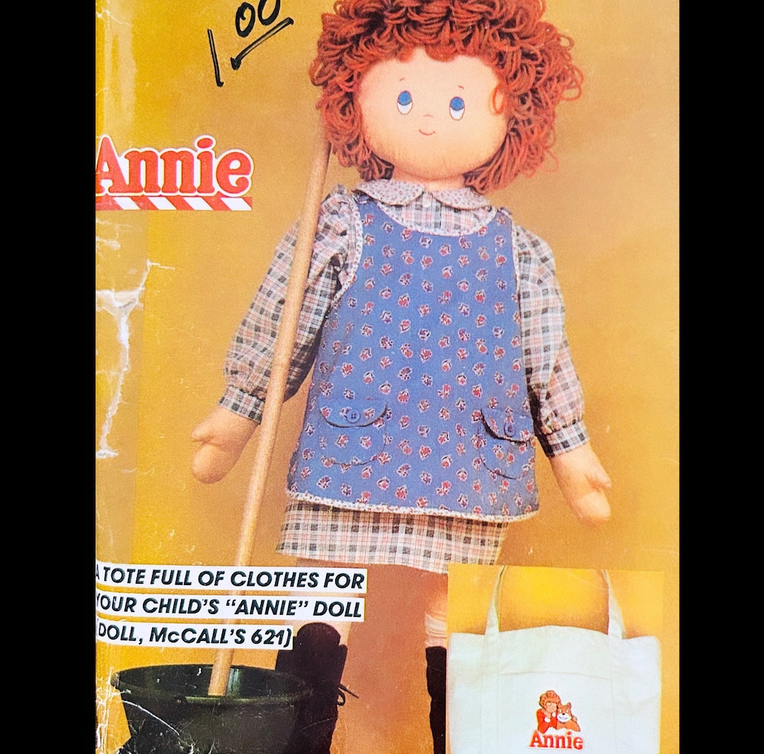Mccalls 624, Little Orphan Annie, Doll Clothing Pattern, 36 Inch Doll ...