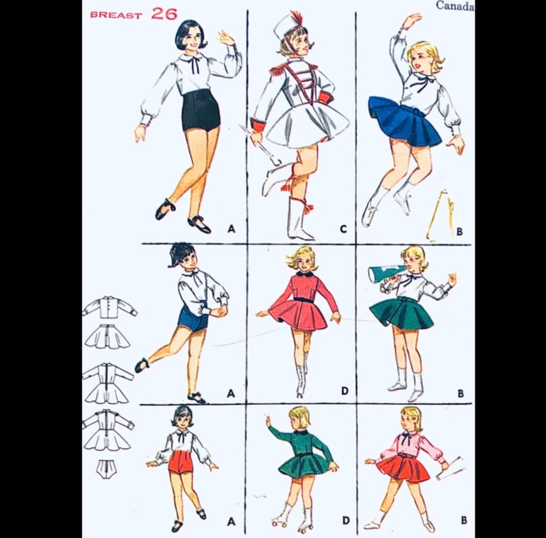 Cheerleader Uniform Sewing Pattern, Costume Patterns for Kids ...