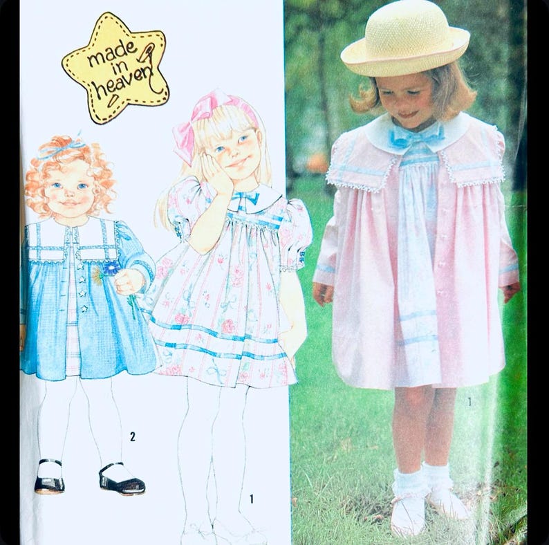 Simplicity 7131, Toddler Dress Patterns, Matching Coat And, Dress ...