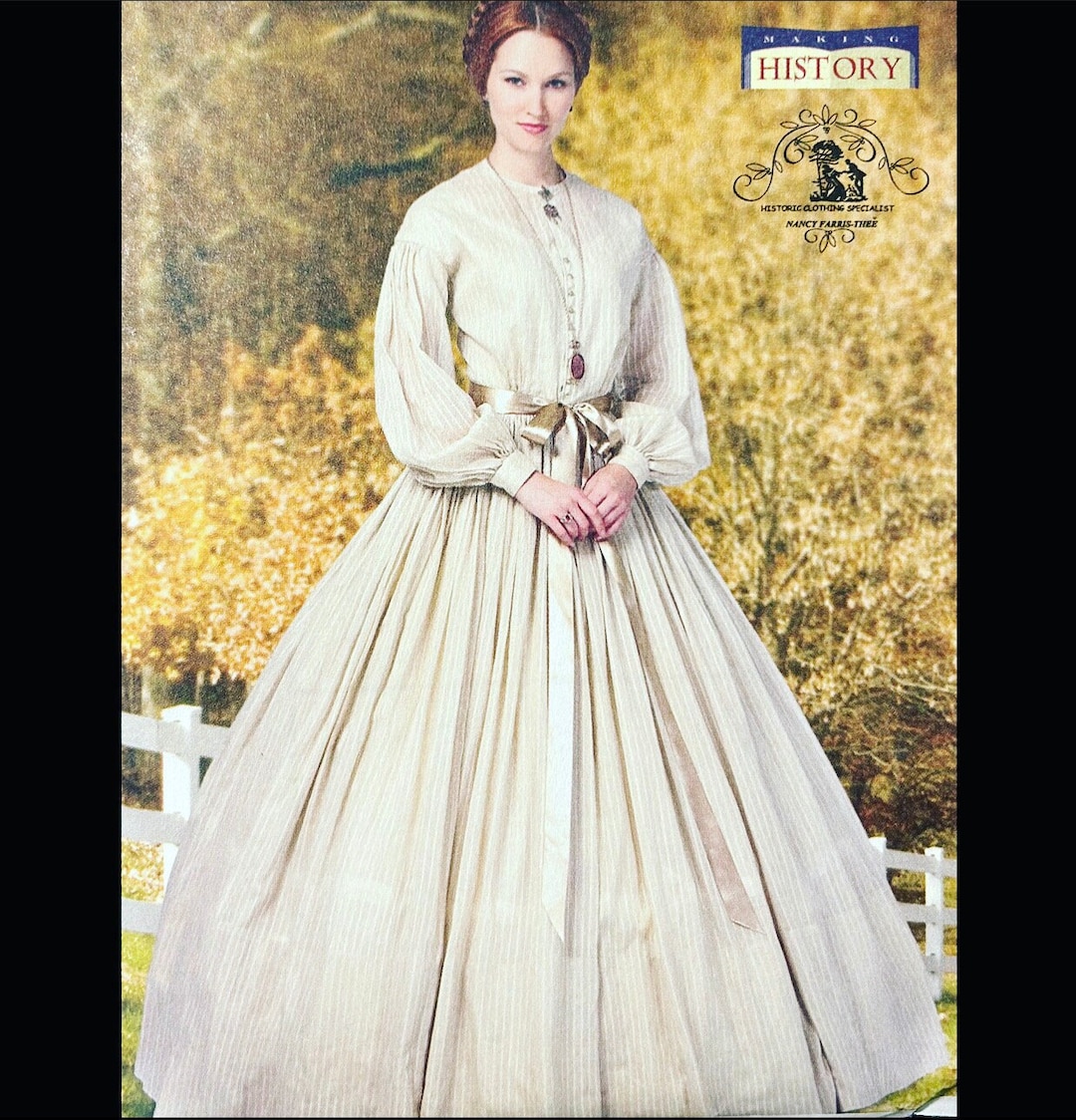 Butterick 5831, Civil War Dress Pattern, Antebellum Dress Sewing ...
