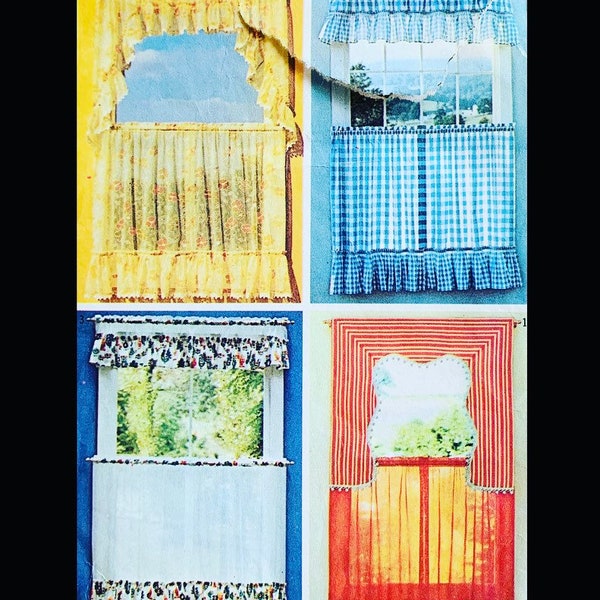 Kitchen Curtain Sewing Patterns - Etsy