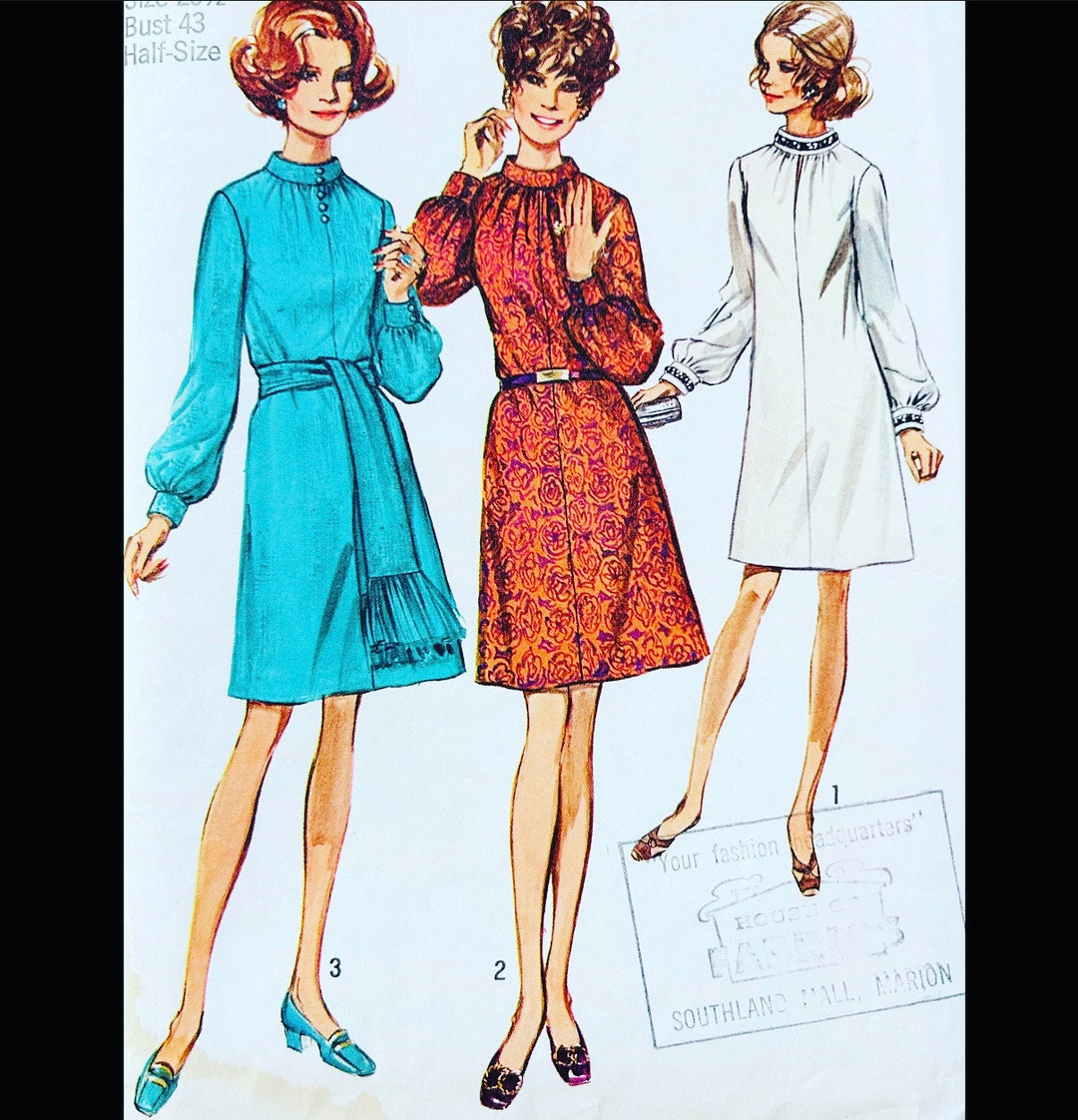 Simplicity 8988 B43, A Line Dress Pattern, Plus Size Sewing Patterns ...