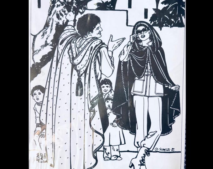 Folkwear 132, Moroccan Pattern, Cape Sewing Pattern, Patterns Capes ...