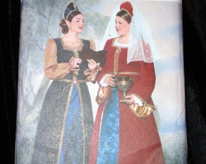 Butterick 6197, 16 18 20, Ren Faire Dress Pattern, Renaissance Dress ...