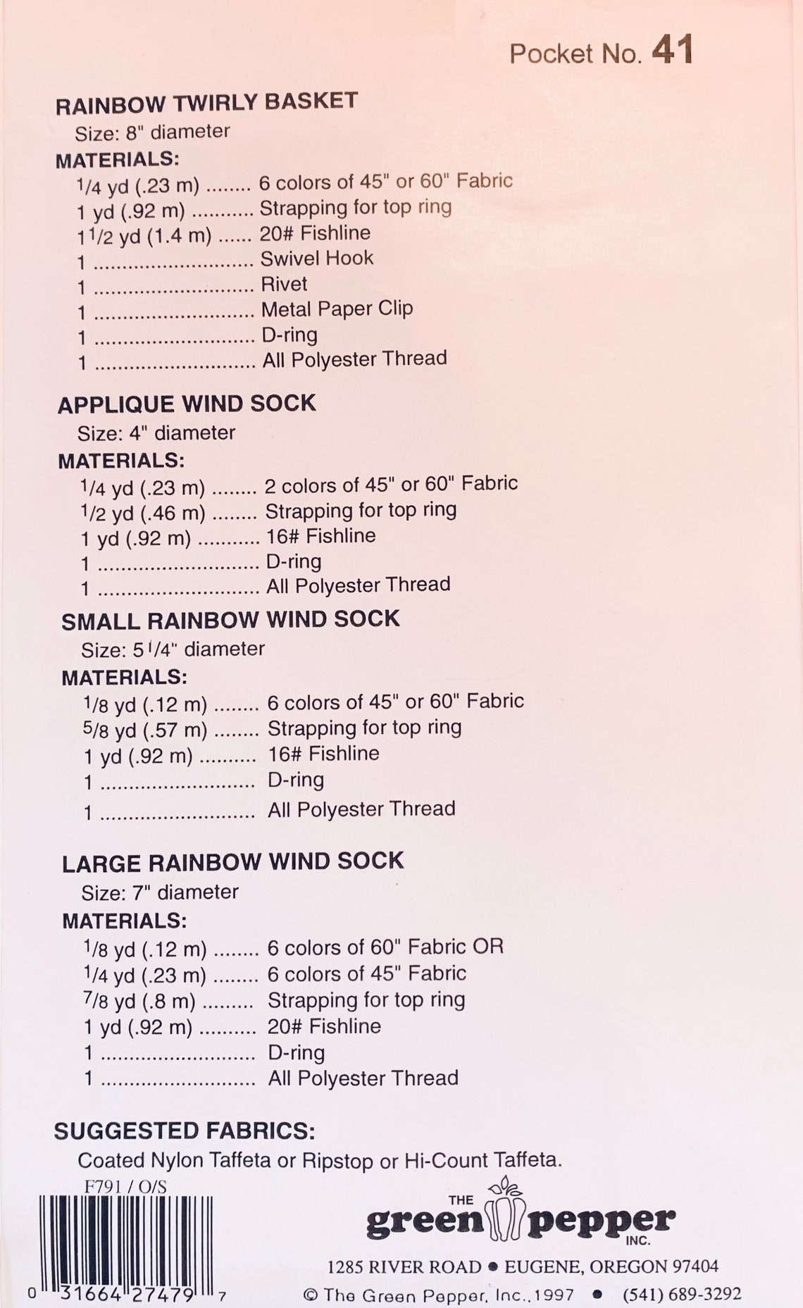 Green Pepper F791 Green Pepper Patterns Wind Sock Outdoor - Etsy