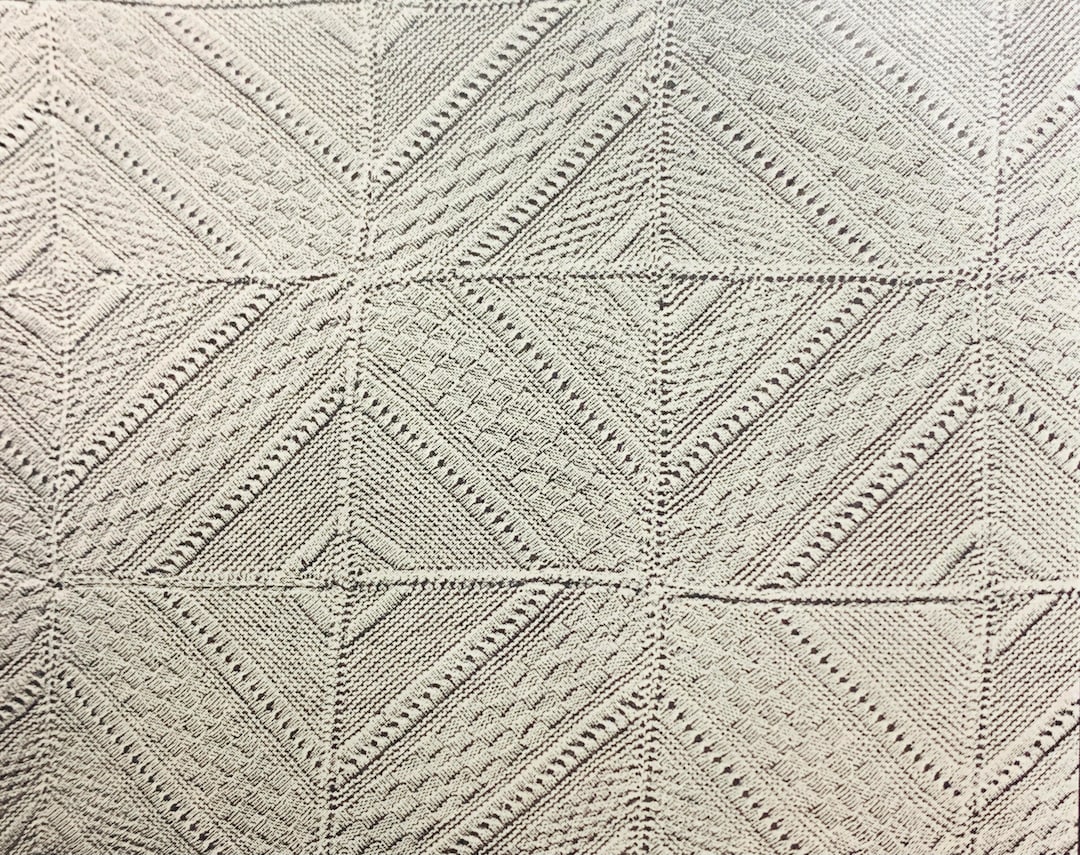 Bedspread Knitting Pattern, Colonial Knitting Pattern, Vintage Knit ...
