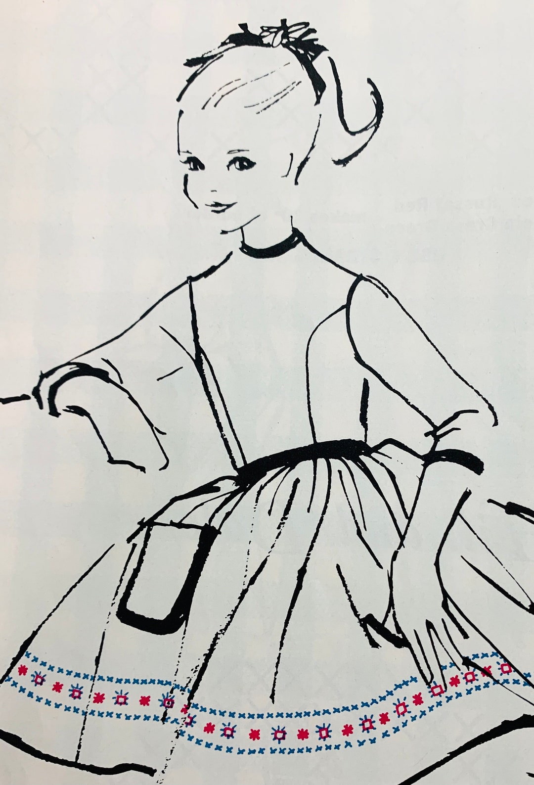 Chicken Scratch Embroidery Pattern, Embroidery on Gingham Pattern ...