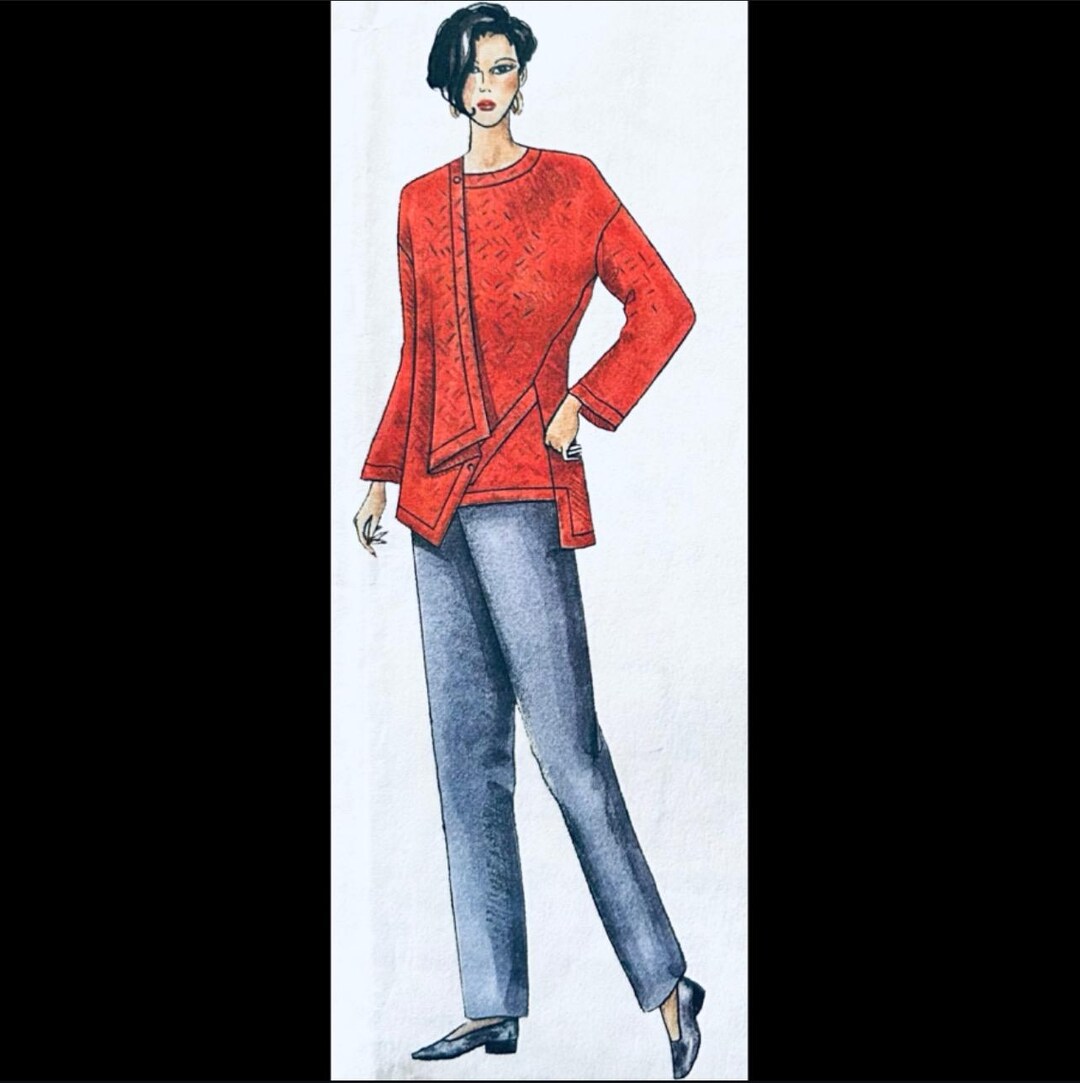Asymmetrical Top, Sewing Pattern, Japanese Style, Blouse Pattern, Cute ...