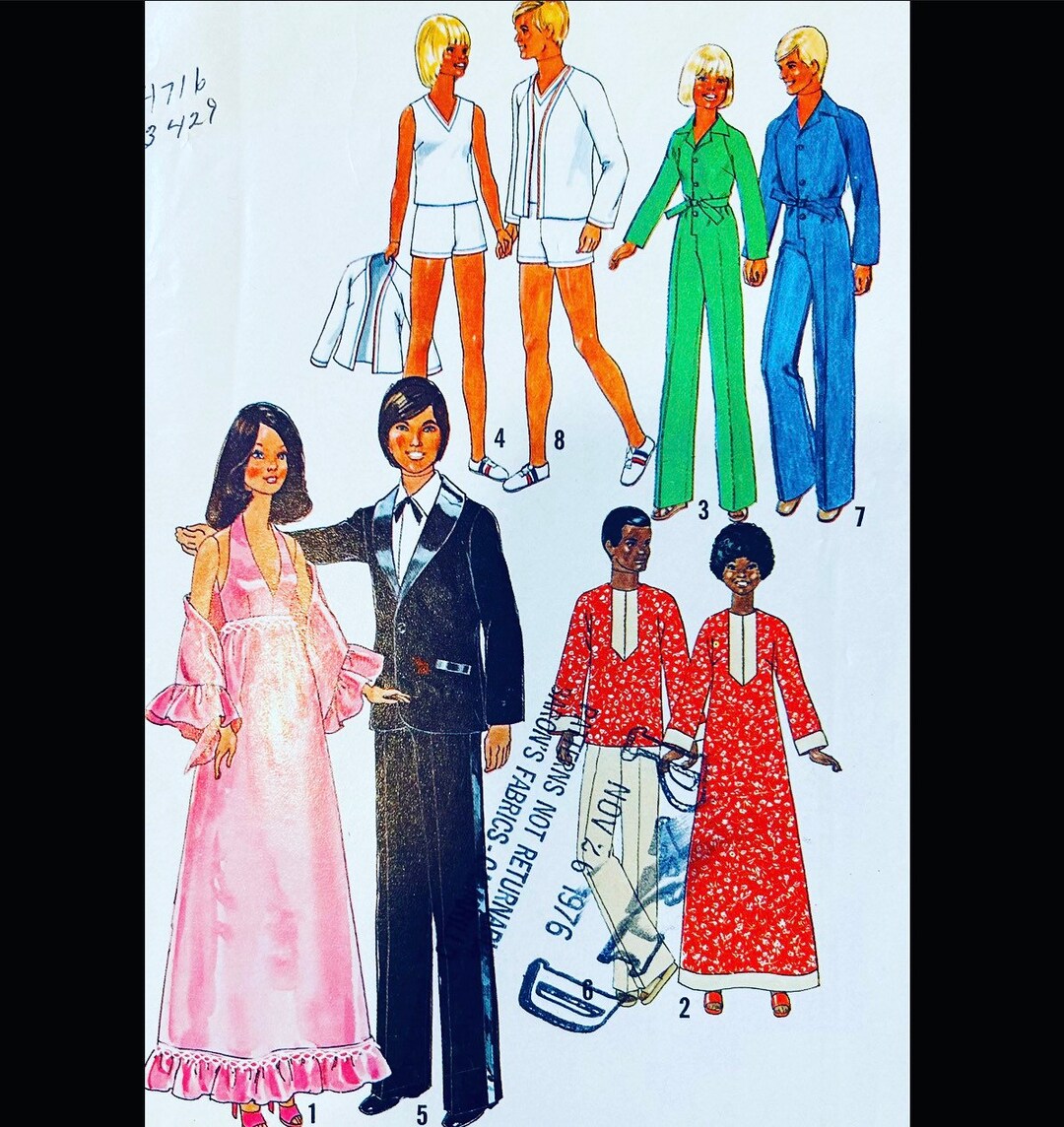Barbie Clothes Pattern, Doll Clothing Patterns, Fashion Doll Pattern ...