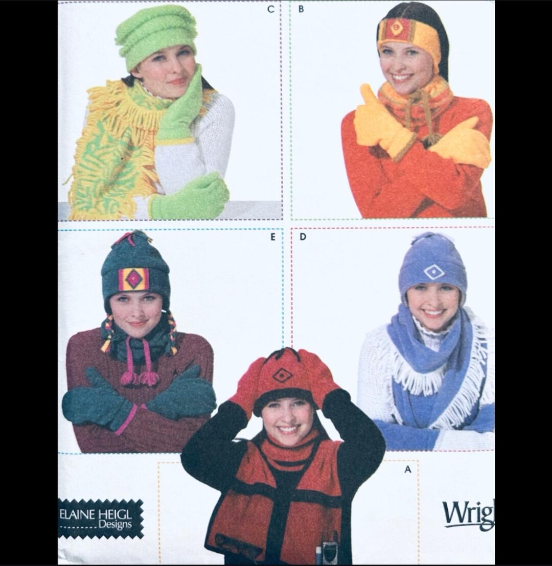 Simplicity 5781, Womens Hat Patterns, Fleece Hat Pattern, Patterns for ...