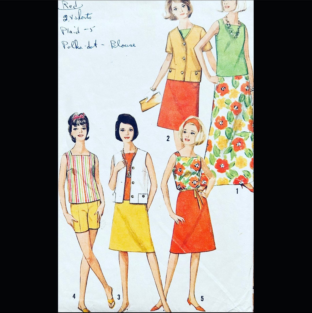 Simplicity 5506, Vintage Shorts Pattern, A Line Skirt Pattern, Maxi ...