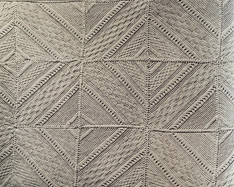 Bedspread Knitting Pattern Colonial Knitting Pattern Vintage - Etsy