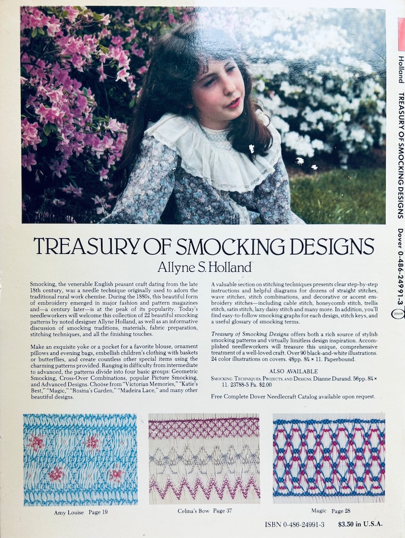 Smocking Patterns, Vintage Smocking Books, Smocking Designs, Smock ...