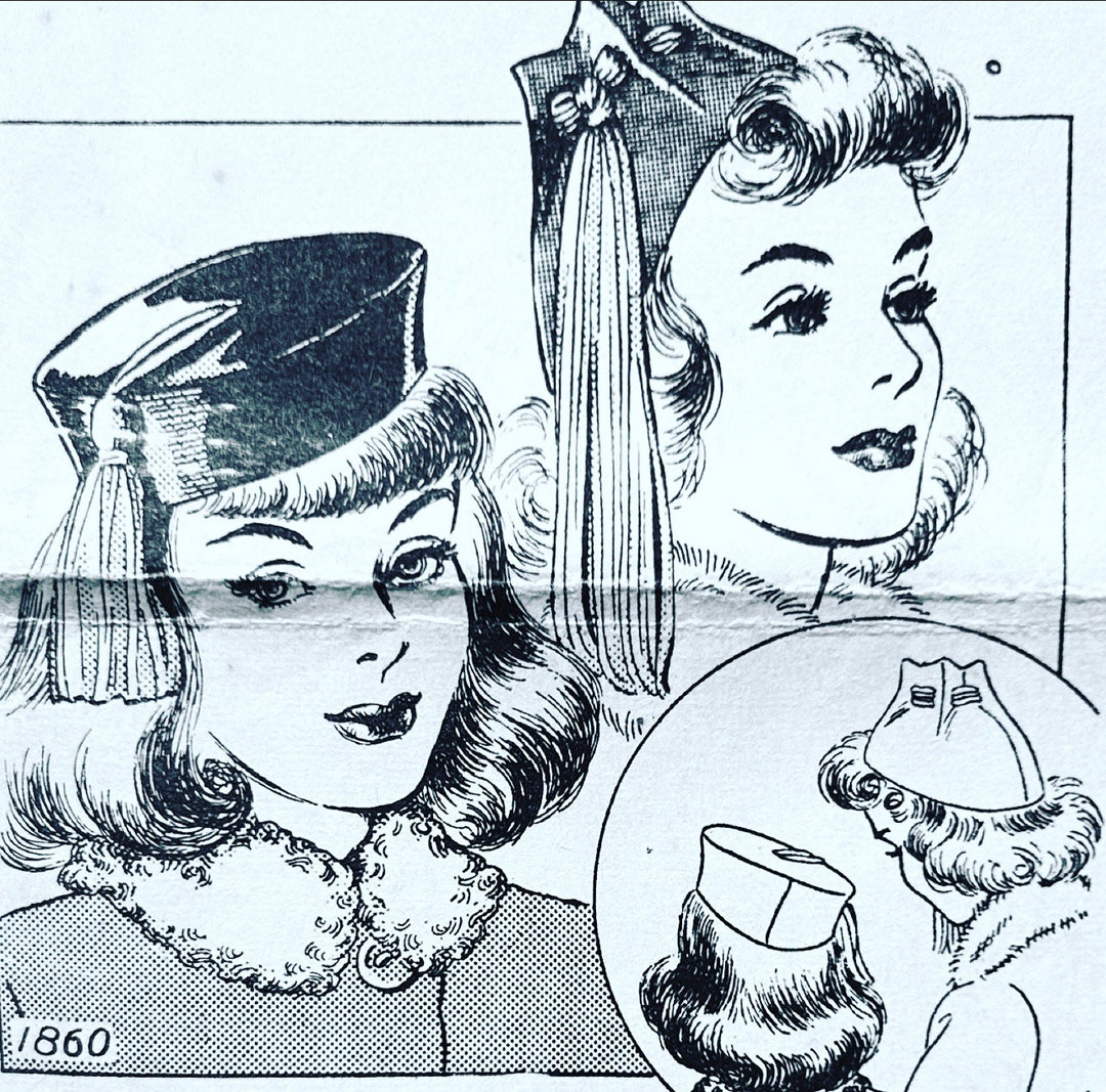Vintage Hat Pattern, Hat Patterns Sewing, Hat Patterns Women, Patterns ...
