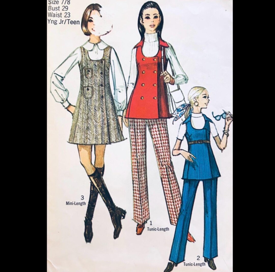 Simplicity 8916 B34, Pant Suit Sewing Pattern, Straight Leg Pants ...