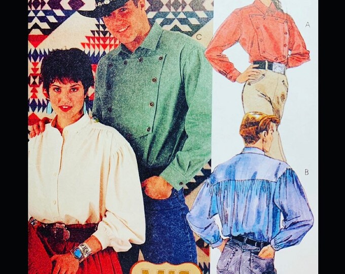 Western Shirt Pattern, Mens Western Shirt Pattern, Rodeo Wear, Cowboy ...