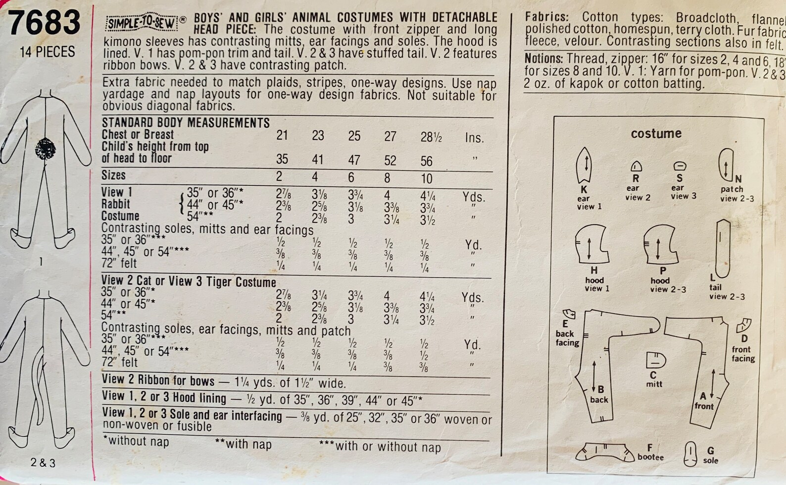 Kids Costume Pattern Halloween Costume Sewing Pattern Bunny - Etsy