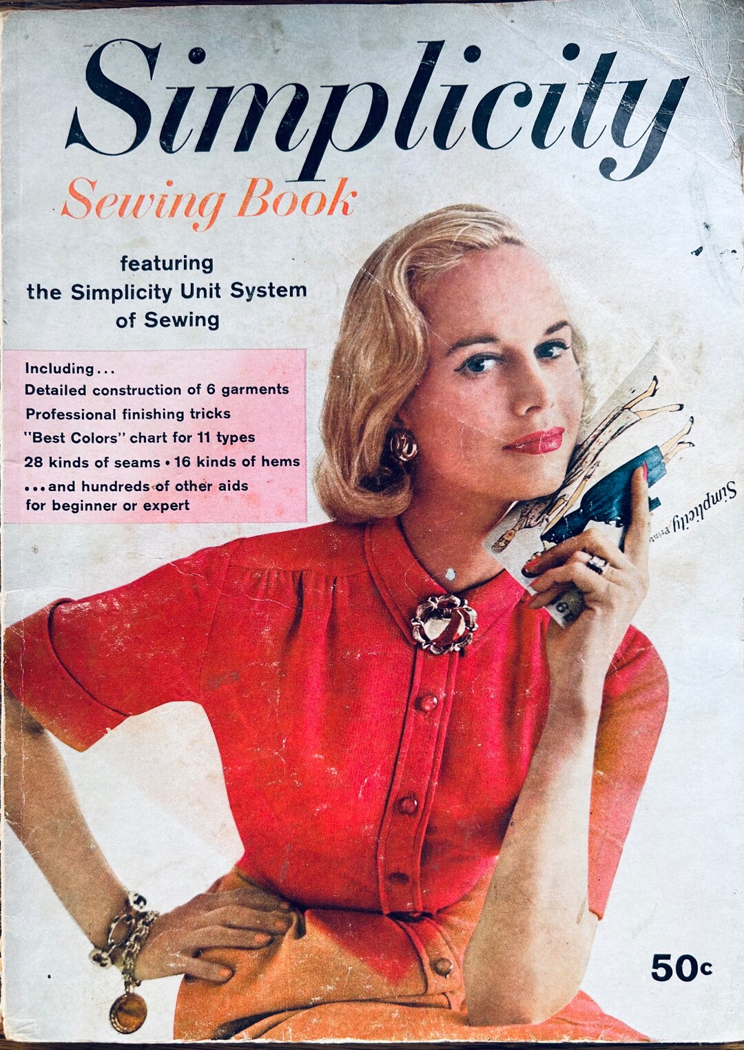 Simplicity Sewing Book, Vintage Sewing Book, Sewing Books, Sewing Help ...