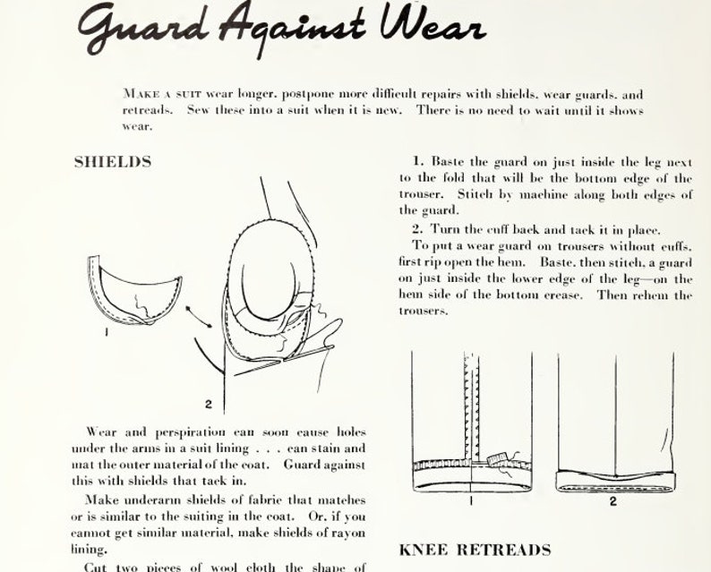Mens Sewing Ebook, Vintage Sewing Books, Sewing Tutorials, Learn to Sew ...