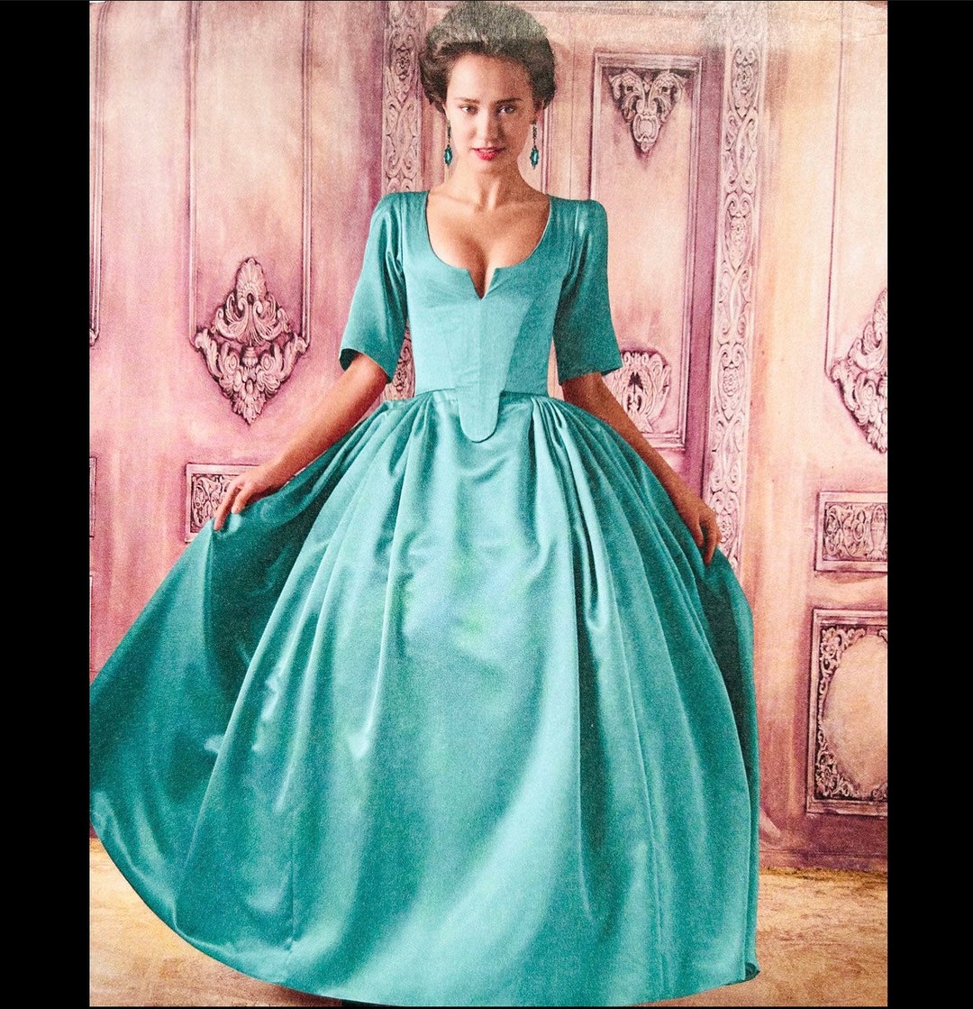 Simplicity 8411, 18th Century Dress Pattern, American Dutchess, Hoop ...