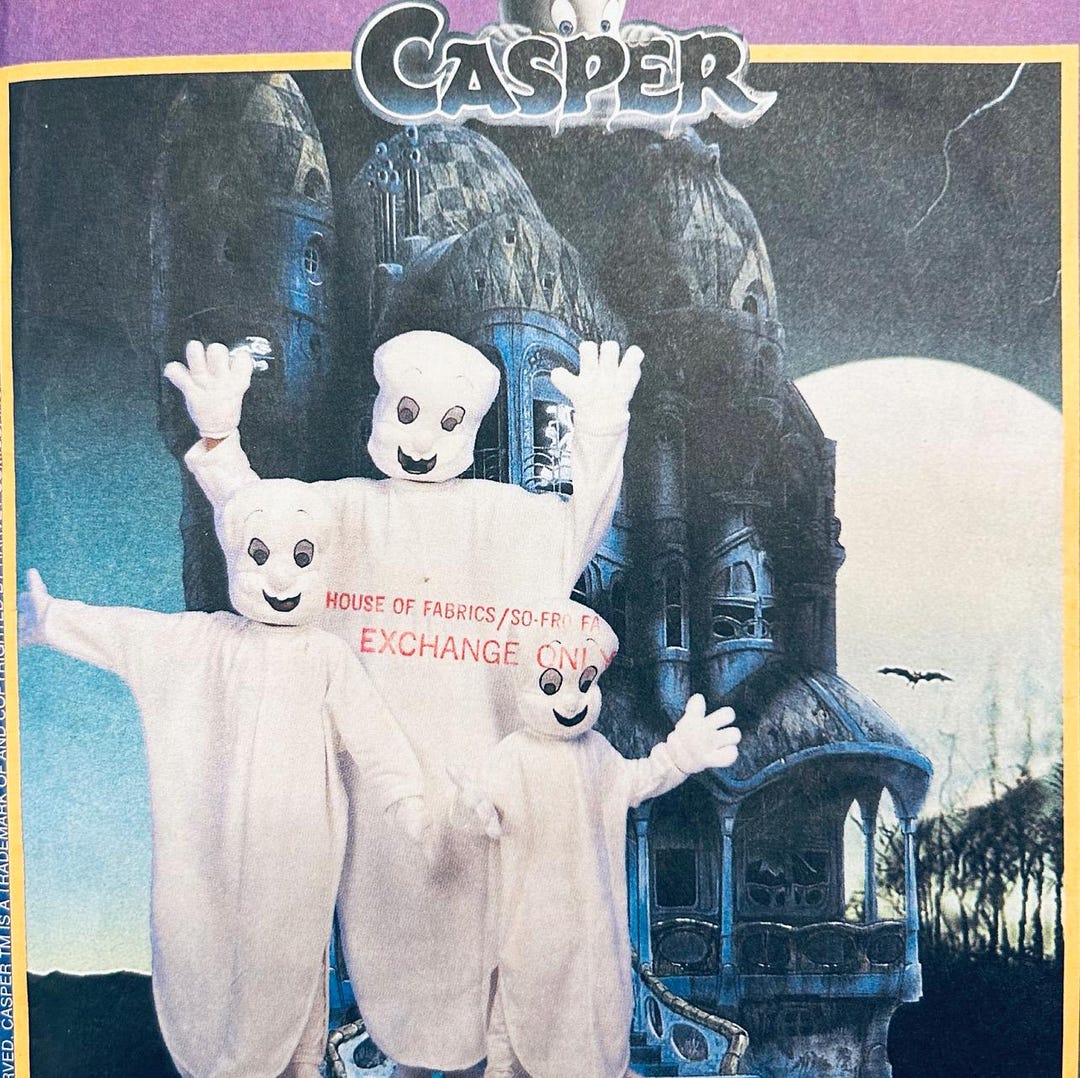 Mccalls 7860, Casper Ghost Costume Pattern, Kids Costume Pattern ...