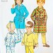 Simplicity 8291 3, Kids Pajama Pattern, Toddler Robe Pattern, Toddlers ...