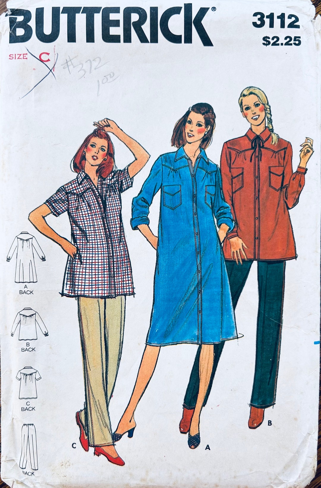 Butterick 3112 M L, Maternity Clothes Patterns, Maternity Dress Pattern ...