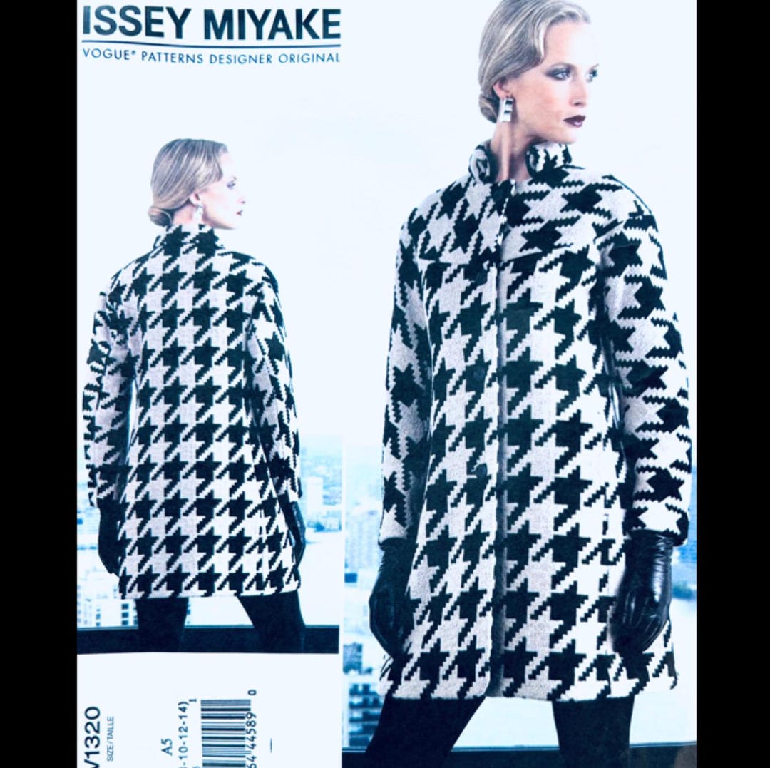 Vogue 1320 S M , Coat Sewing Pattern, Issey Miyake Patterns, Designer ...