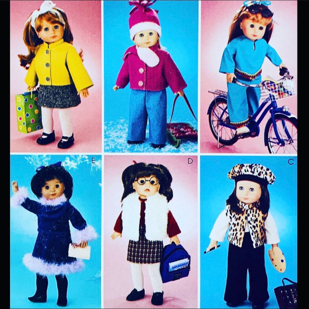 Mccalls 353, Doll Clothes Pattern 18 Inch, Doll Clothing Patterns, Doll ...