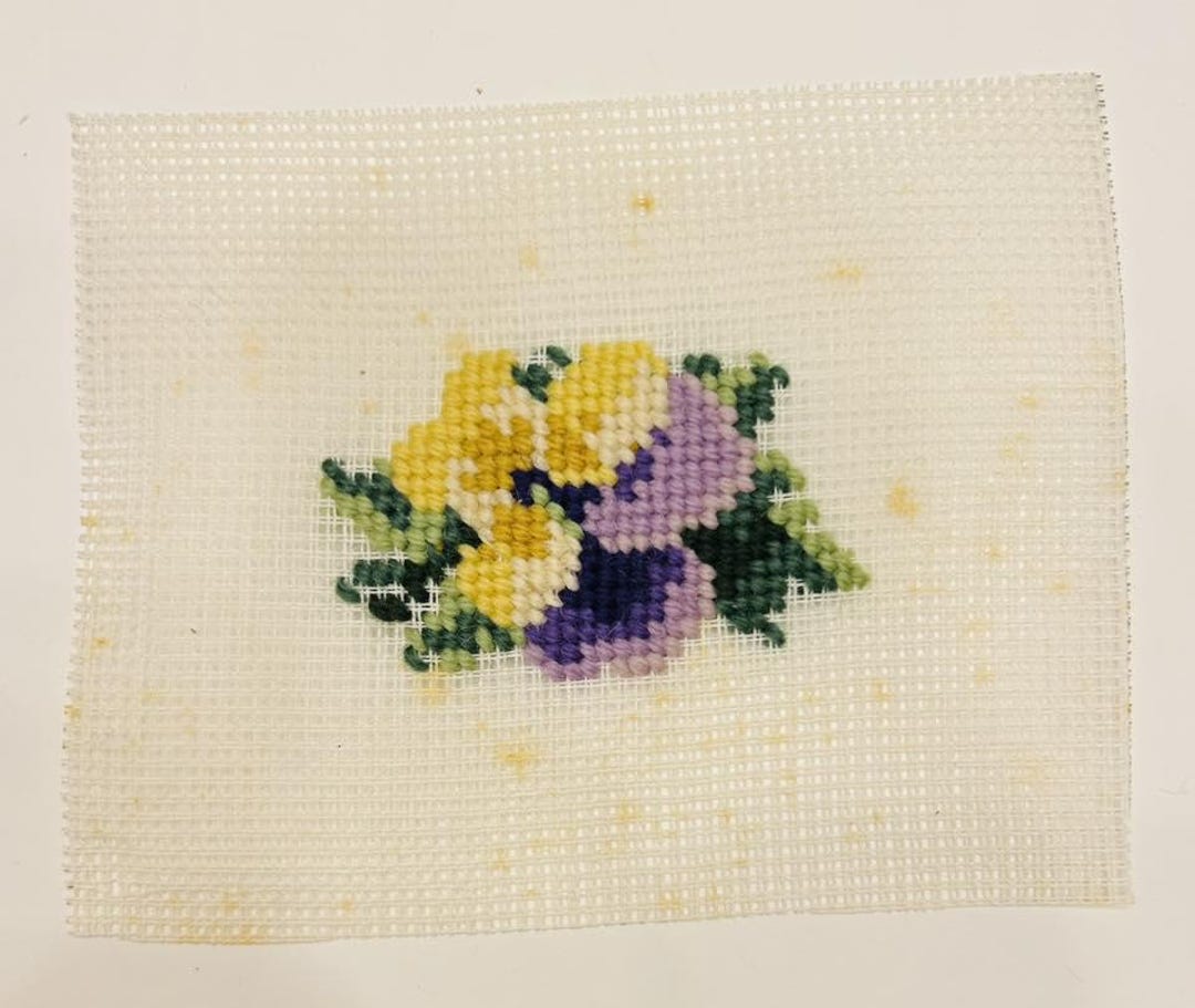 Unfinished Needlepoint Canvas, Needle Point Projects, Pansy Embroidery ...