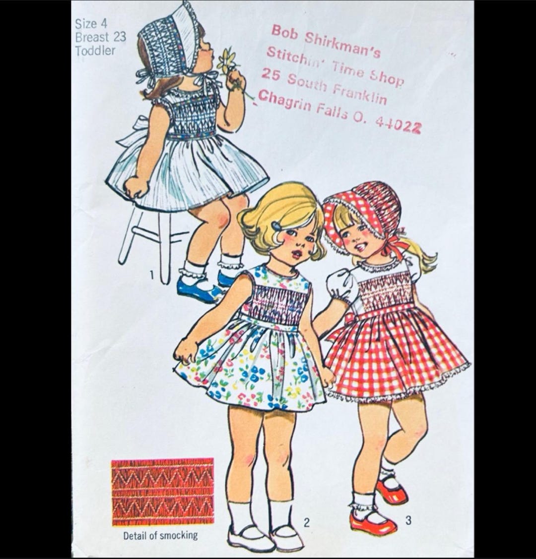 Simplicity 5532 4, Toddler Dress Pattern, Smocked Dress Sewing Patterns ...