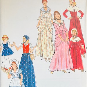 Butterick 4205 B34, Colonial Dress Pattern, Historical Dress Pattern ...