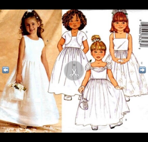 Girls Dress Pattern Flower Girl Dress Pattern First | Etsy