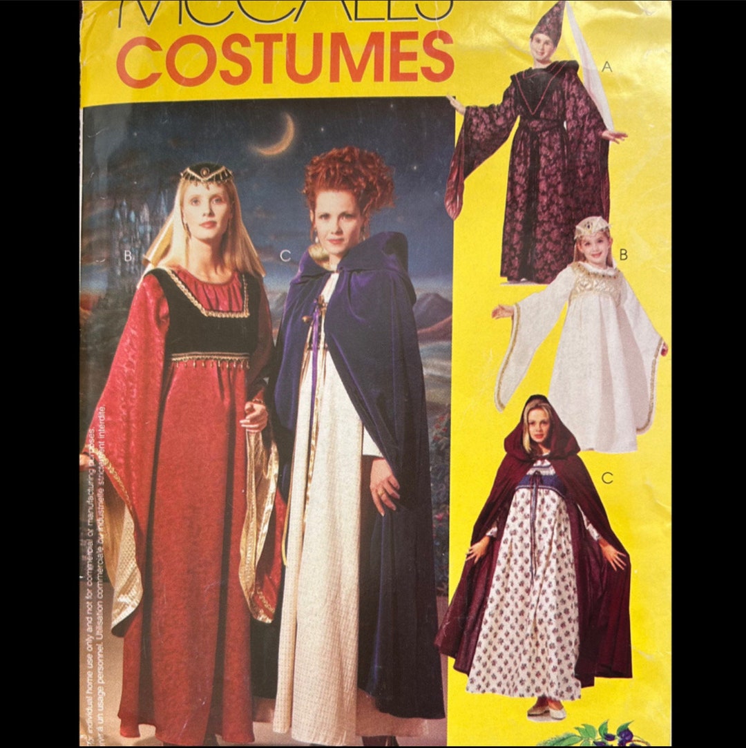 Mccalls 304 M, Ren Faire Dress Pattern, Renaissance Dress Pattern ...