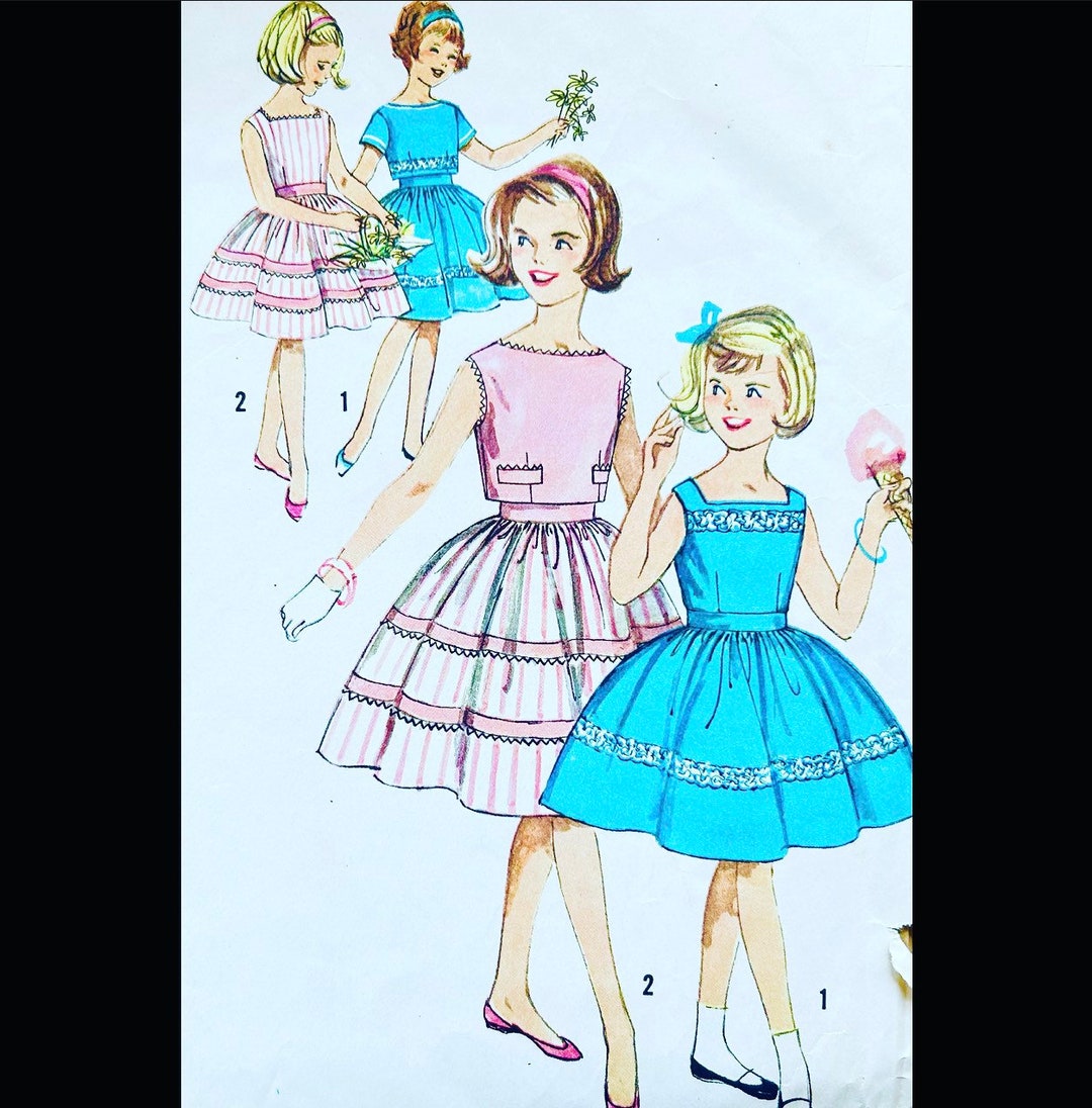 Simplicity 3451 10, Girls Sun Dress Sewing Pattern, Girl Dresses ...