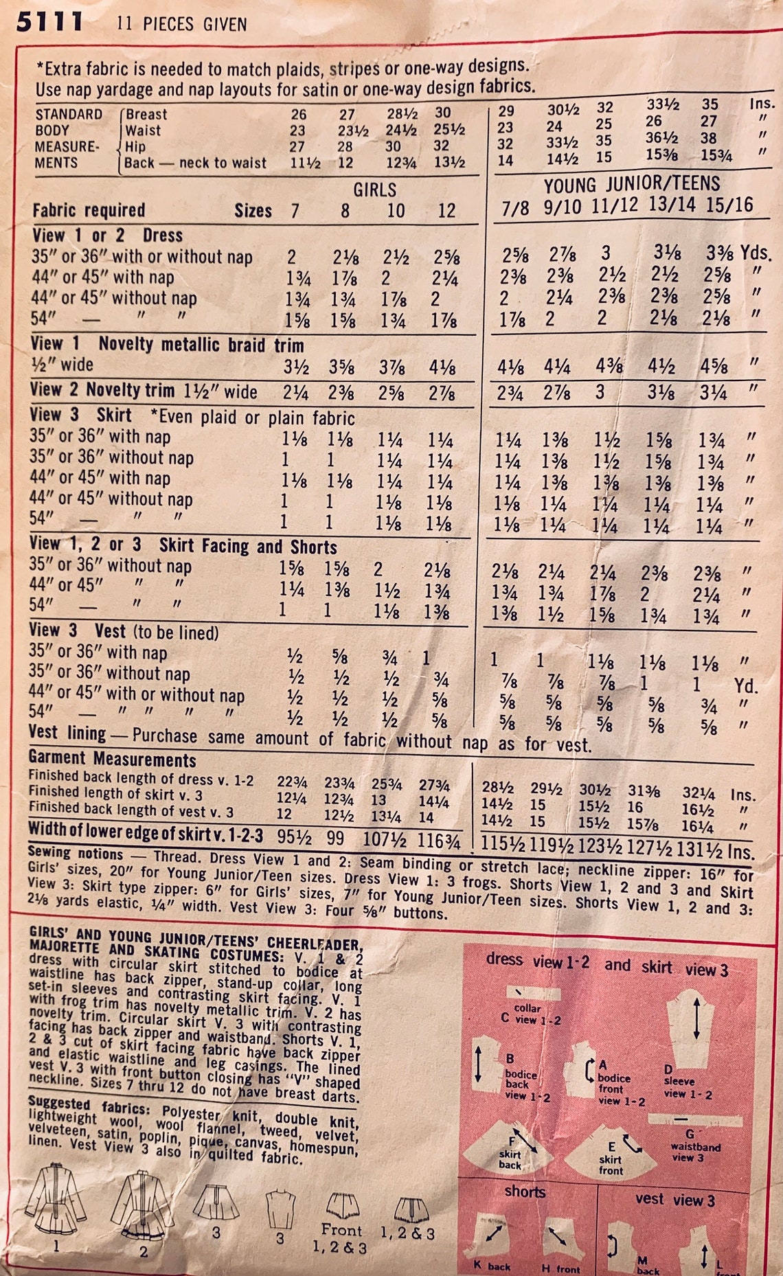 Cheerleader Uniform Sewing Pattern Costume Patterns for Kids - Etsy