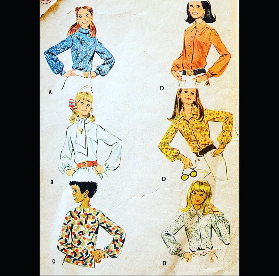 Mccalls 2019 B32, Button Front Blouse Sewing Pattern, Tween Patterns ...