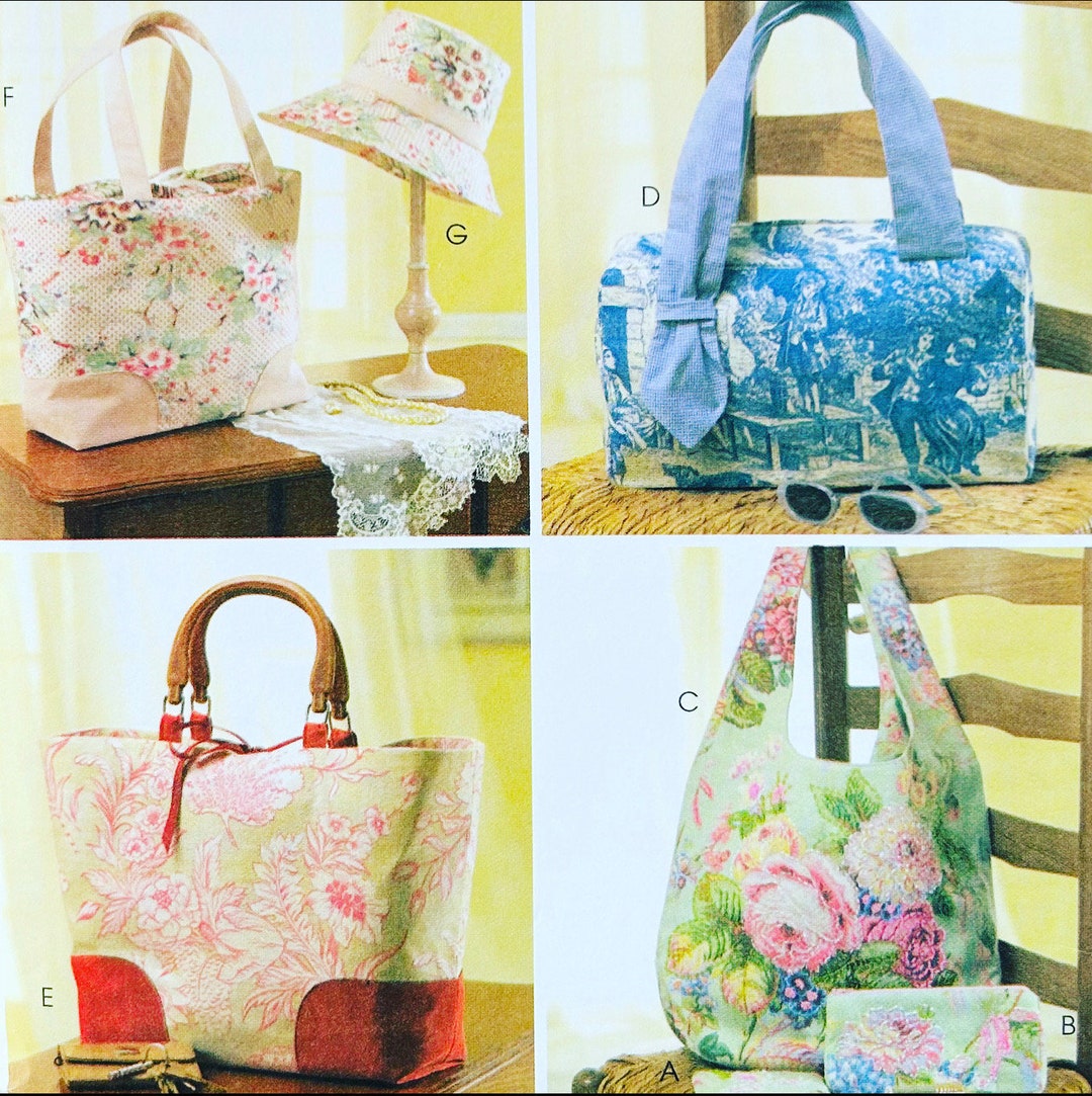 Mccalls 4400, Laura Ashley Purse Pattern, Tote Bag Sewing Pattern, Purses Patterns, Hobo Bag ...