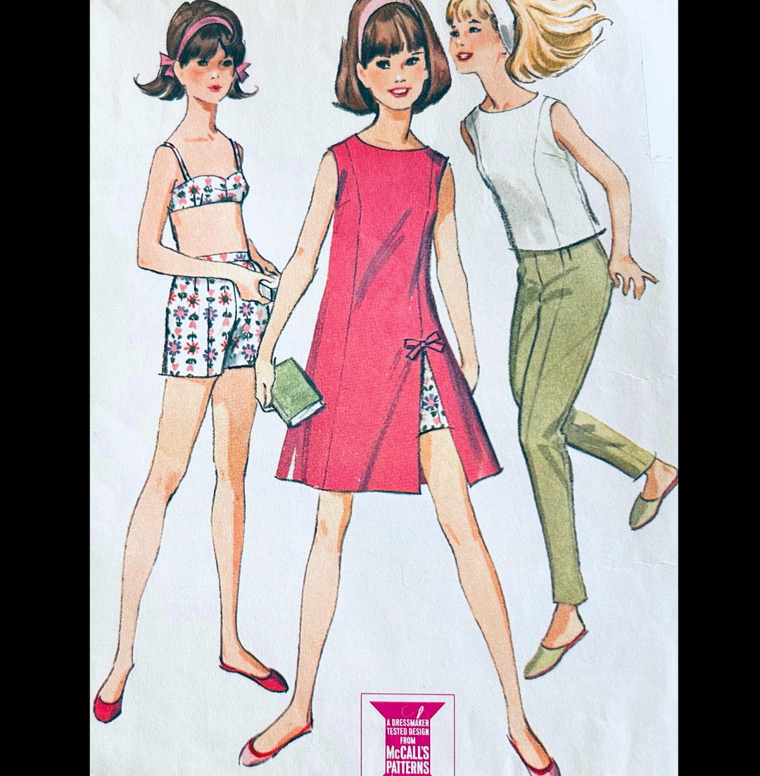 Simplicity 7795 B33, Vintage Swimsuit Pattern, Bathing Suit Patterns ...