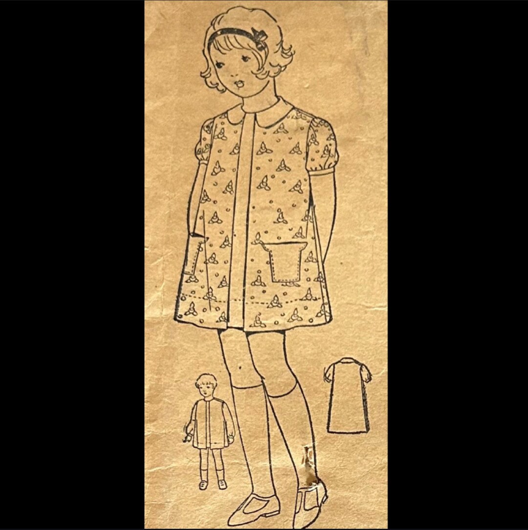1920s Sewing Pattern, 20s Dress Pattern, Toddler Dress Patterns ...