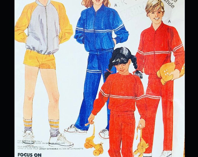 Mccalls 2081, Track Suit Pattern, Athleisure Pattern, Kids Sewing ...