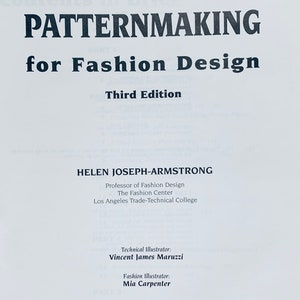 Pattern Drafting Book How to Draft Basic Patterns Fashion - Etsy