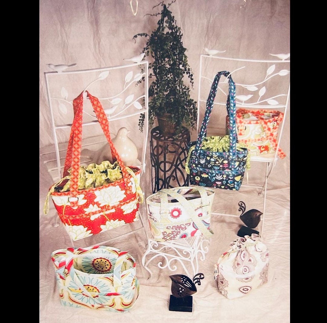 Purse Sewing Pattern, Tote Bag Pattern, Top Handle Bag Purse Womens ...