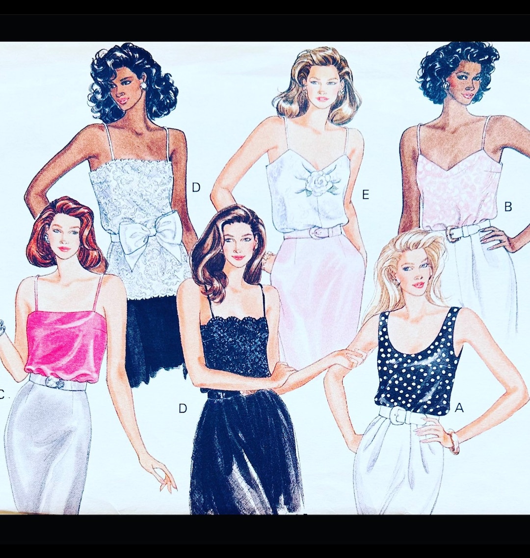 Butterick 3031 S M, Camisole Top Pattern, Tank Top Sewing Pattern ...