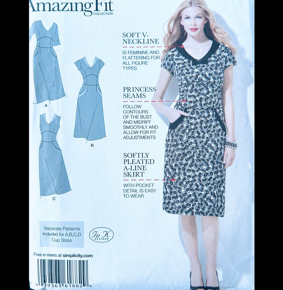 Simplicity 1882, Plus Size Dress Pattern, Dress With Pockets, Princess ...