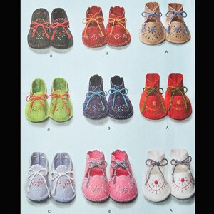 Simplicity 2867, Baby Shoes Pattern, Baby Booties Pattern, Baby Shoes ...