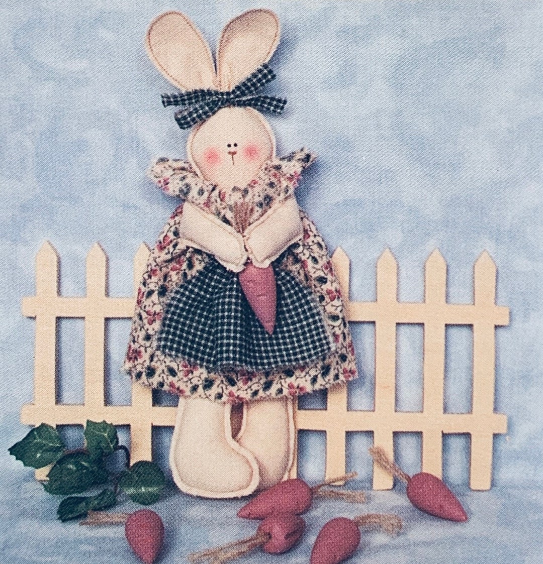 Quilted Rabbit, Stuffed Rabbit Pattern, Patterns for Stuffed Animals ...