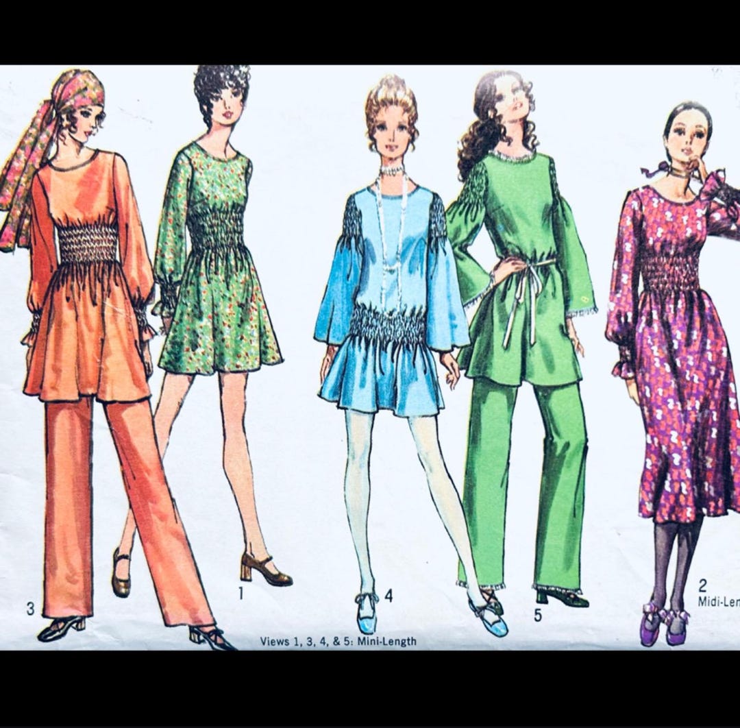 Simplicity 9002 B32, Peasant Dress Sewing Pattern, Boho Dress Pattern ...