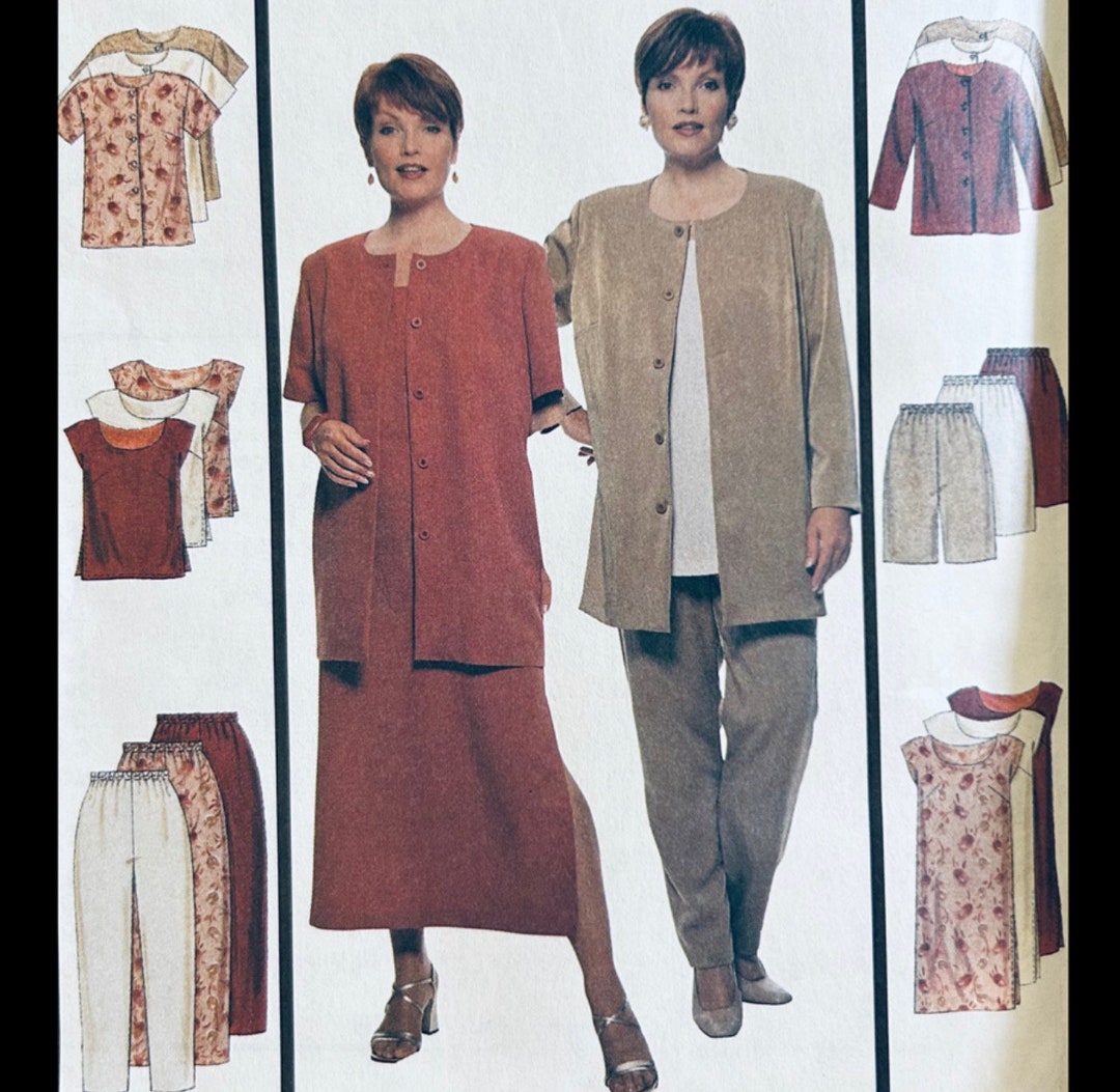 Mccalls 9222 3XL, Womens Top Sewing Pattern, Tapered Pants Pattern ...