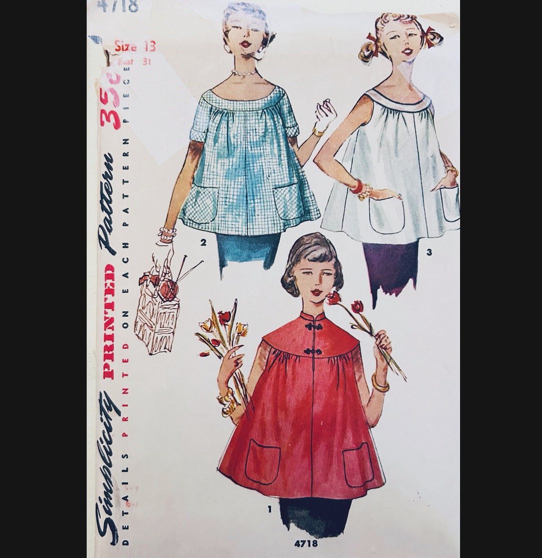 Vintage Maternity Patterns, Maternity Top Pattern, Maternity Sewing ...